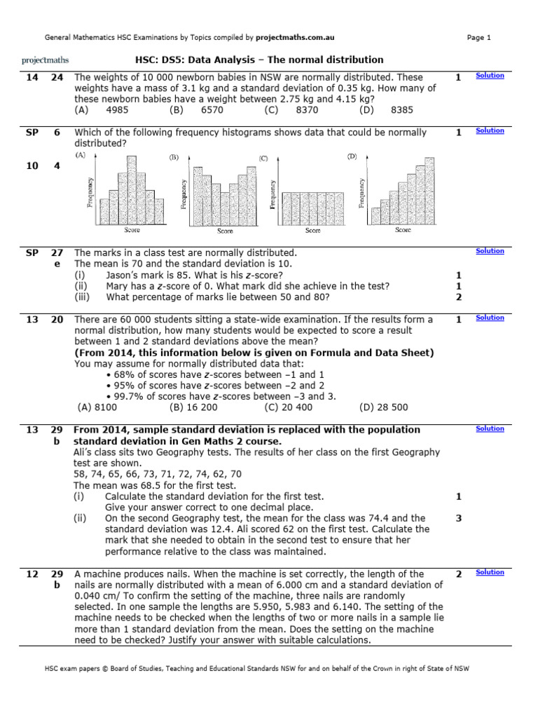 Normal Distribution Sample 2 | PDF | Standard Score | Standard Deviation