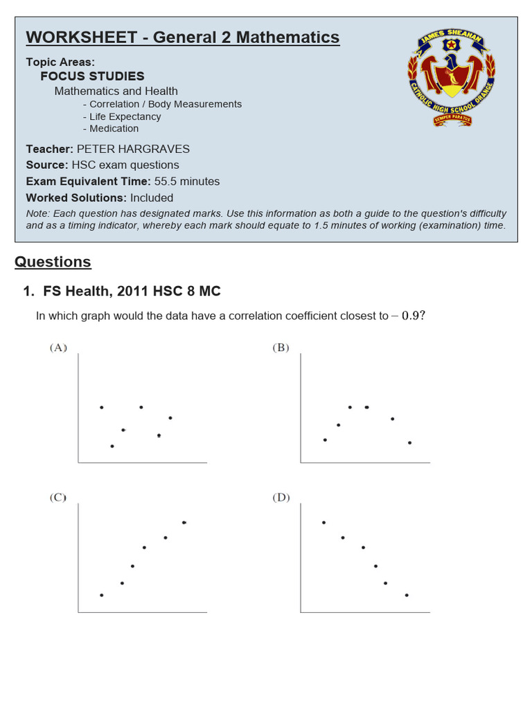 fs2 - Mathematics and Health (56 Minutes) - 2 | PDF | Scatter Plot ...