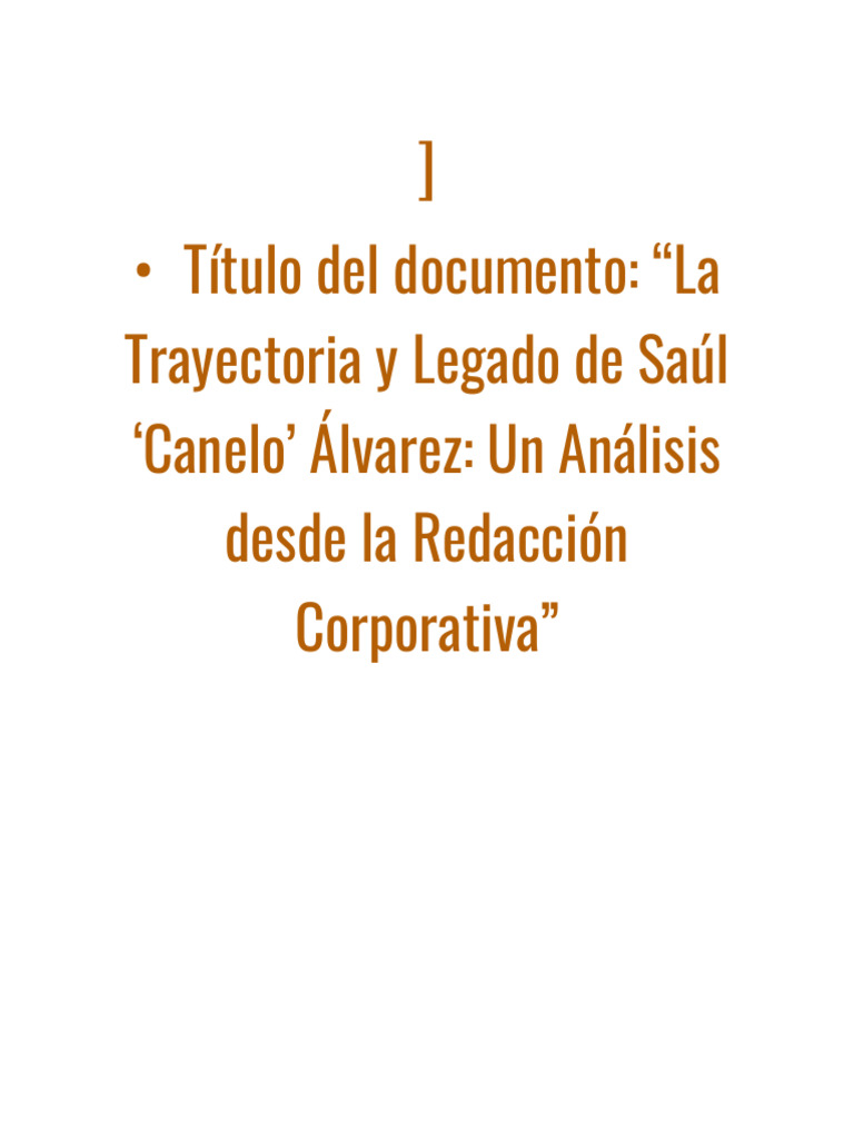 Trayectoria Canelo Álvarez | PDF | Deportes y actividades al aire libre ...