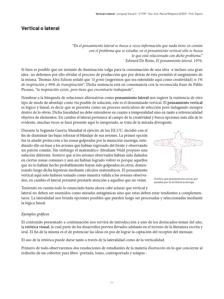 Vertical o Lateral 1 | PDF | Pensamiento