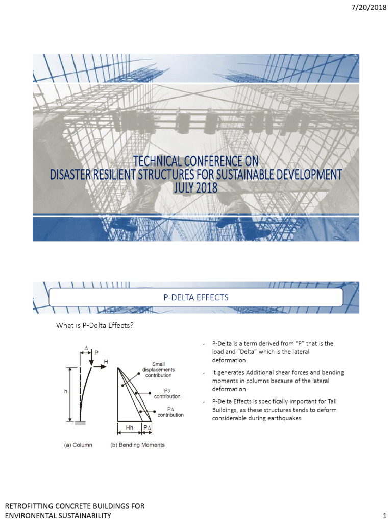 Pp07b - P-Delta Effects (Ast) Rev2018 0720 | PDF | Bending | Mechanics