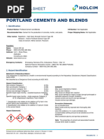 Cement Material Safety Data Sheet | PDF | Cement | Waste