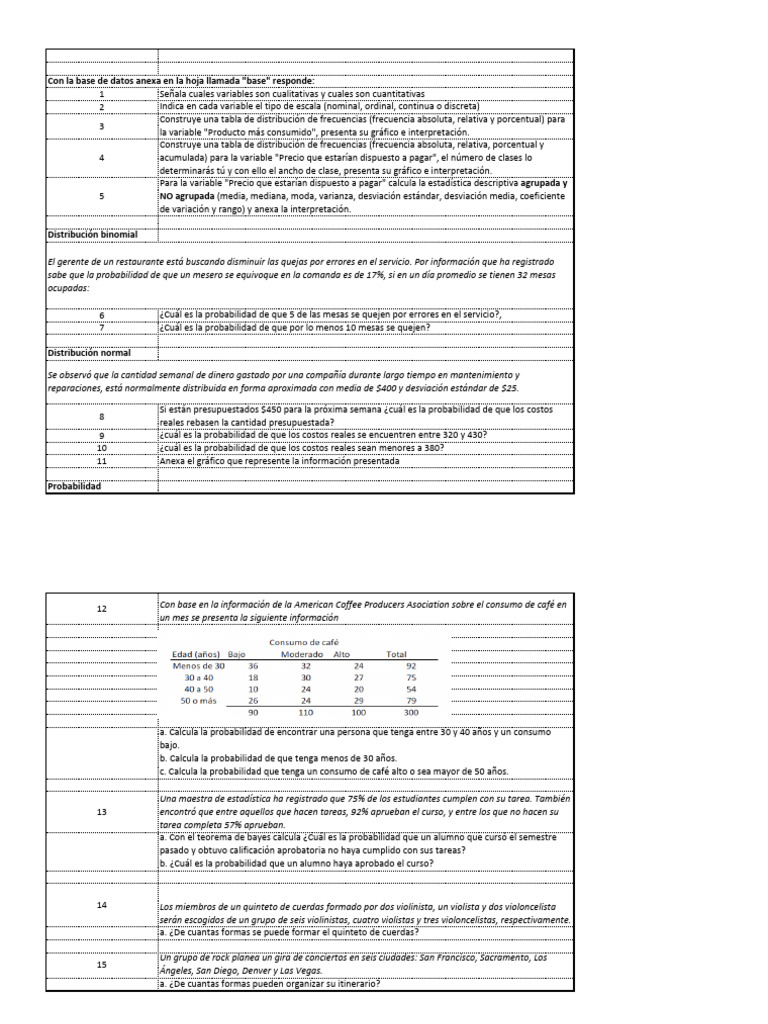 Actividad Integradora E1 23B | Descargar gratis PDF | Desviación Estándar | Distribución normal
