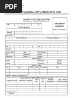Character and Antecedents Verification Form: Sr. No. Particulars | PDF ...