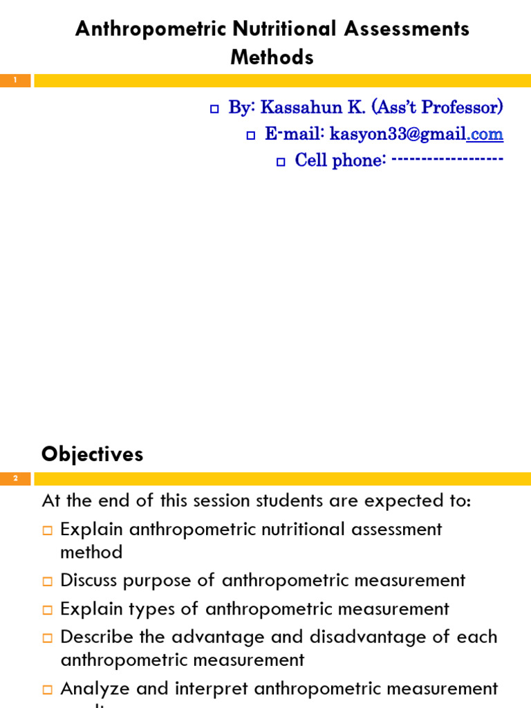 3-Anthropometric Measurement | PDF | Anthropometry | Waist
