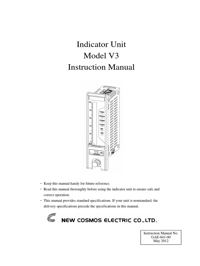 Gas Indicator Unit User Guide | PDF | Electrical Connector | Electrical ...