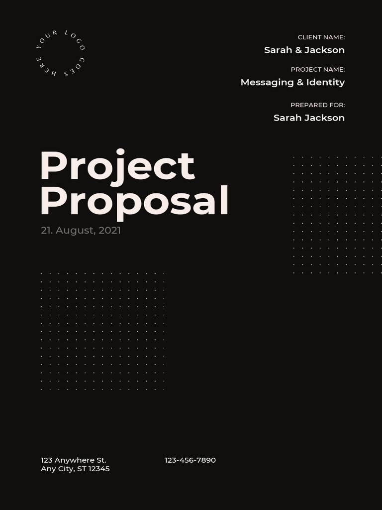 Black & White Modern Design Project Proposal Document - 20240604 ...