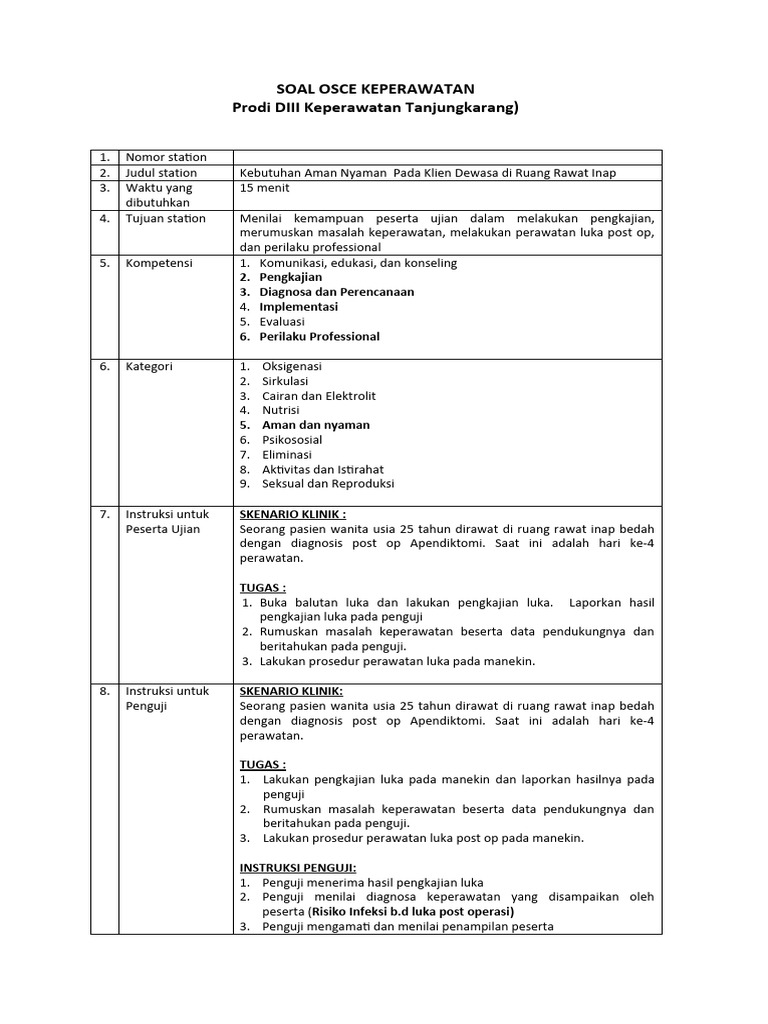 Perawatan Luka Post Op | PDF | Sains & Matematika