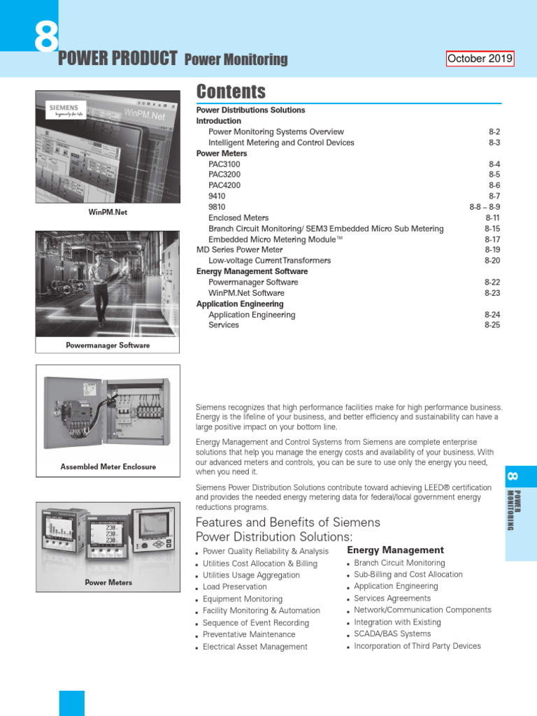 Siemens-Powewr Meter | PDF | Siemens | Electrical Engineering