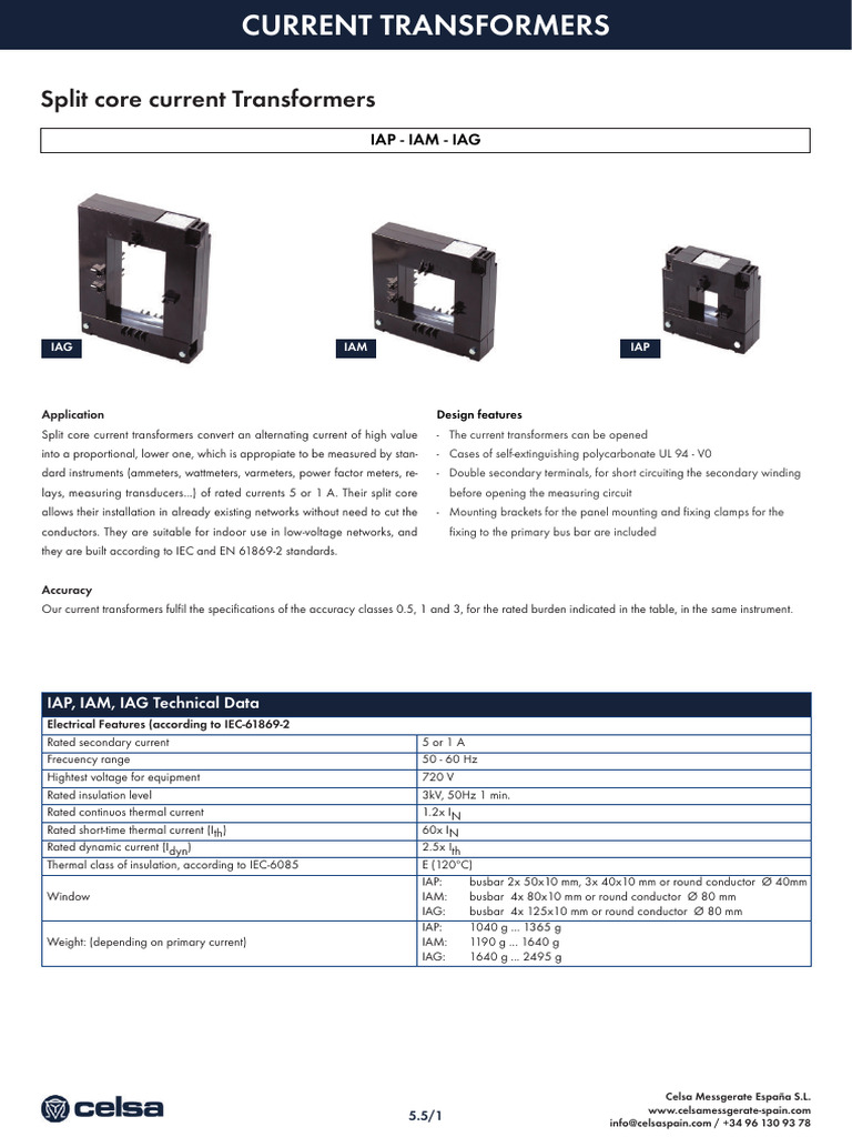 Celsa | PDF | Transformer | Physical Quantities