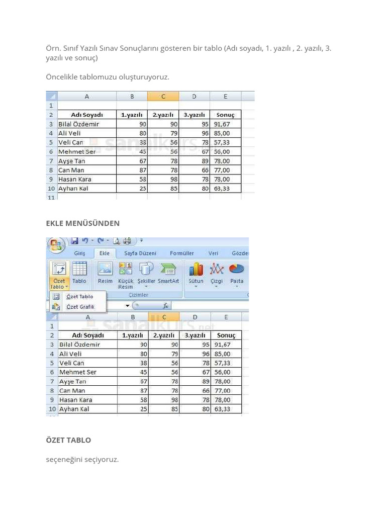 Excelde Pivot Table | PDF