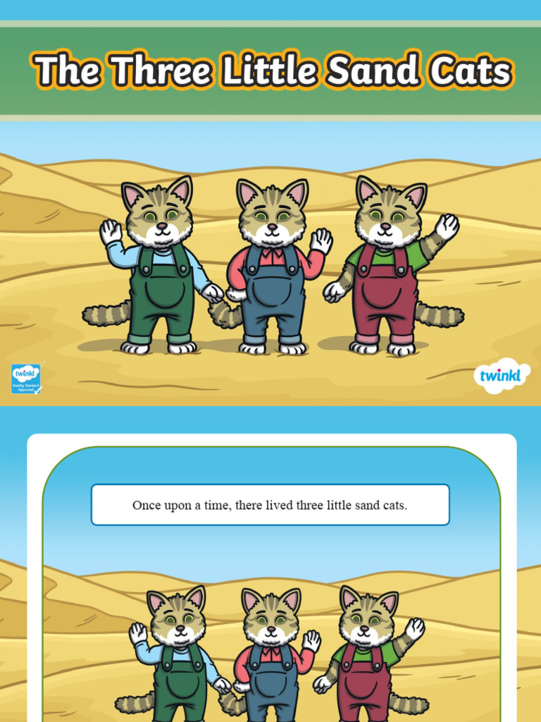 Three Little Sand Cats Story | PDF | Zoology | Mammals