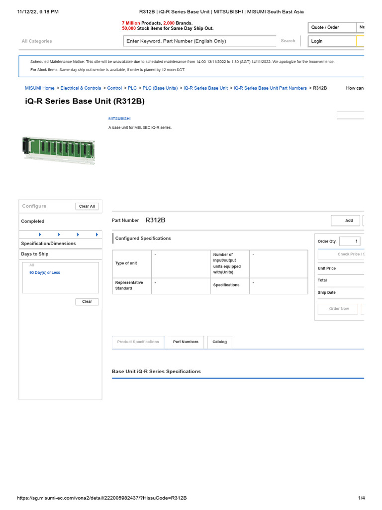 iQ-R Series Base Unit Specs | PDF | Electrical Engineering ...
