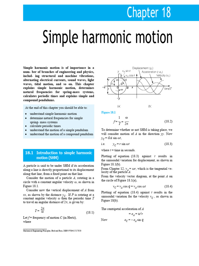 Simple harmonic motion | Download Free PDF | Oscillation | Pendulum