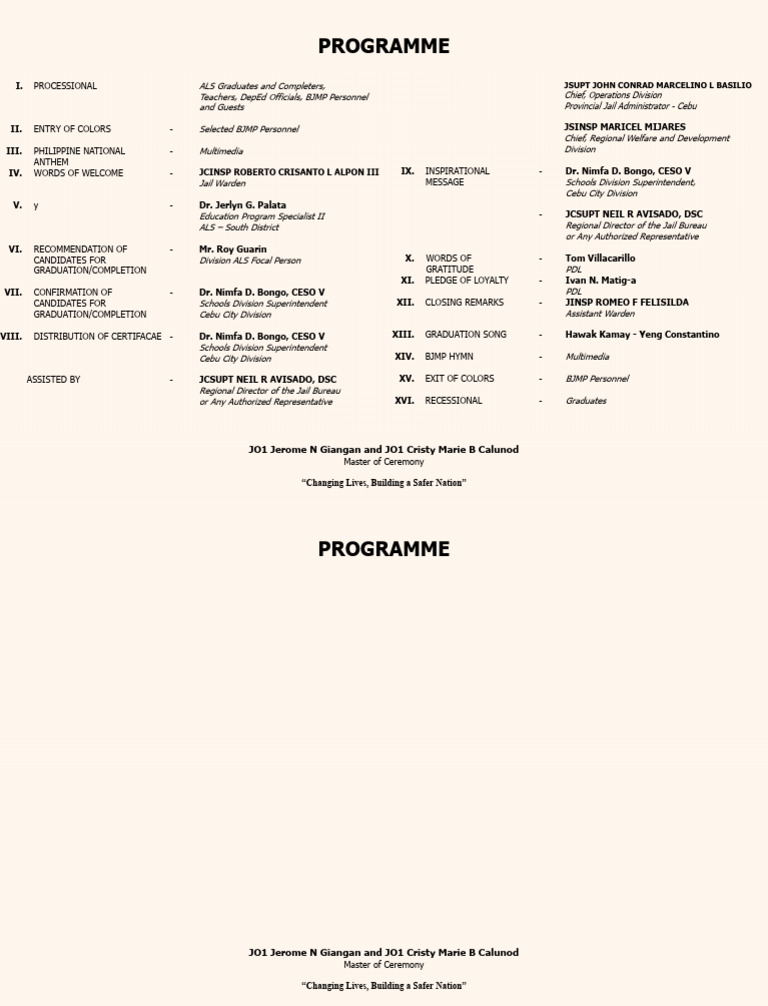Programme For ALS | PDF