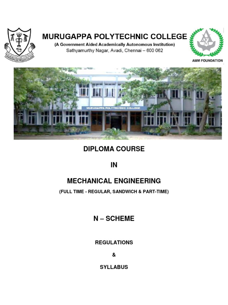 Mechanical NScheme Syllabus | PDF | Diploma | University And College Admission
