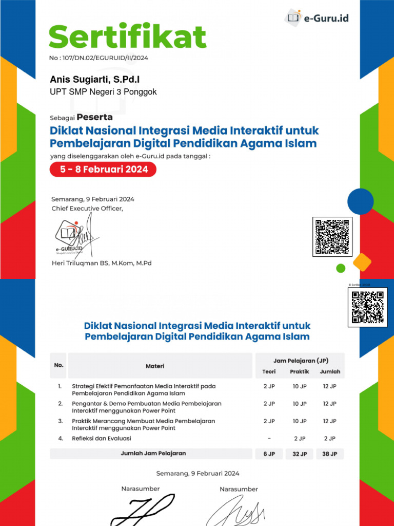 Sertifikat Anisnobaru | PDF | Computers