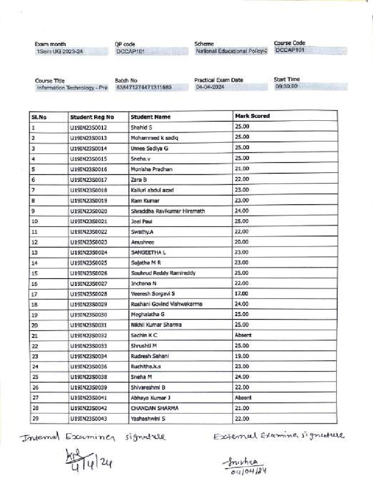Bca1 Marks - Compressed | PDF