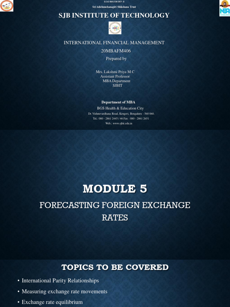 Module 5 | PDF | Purchasing Power Parity | Exchange Rate