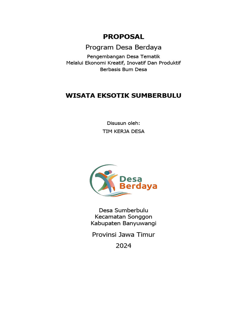 Proposal DB 2024 | PDF | Teknologi & Rekayasa