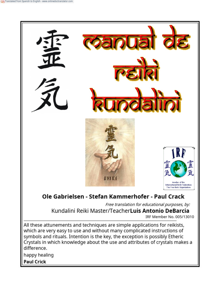 Reiki Kundalini PDF Free - Es.en | PDF | Reiki | Chakra