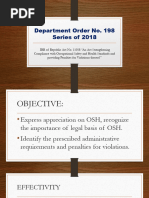 DOLE D.O. NO. 198, S. 2018 | PDF | Occupational Safety And Health | Safety