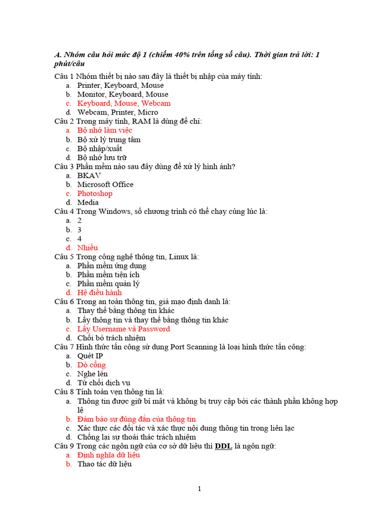 Ontap - 2 Đáp Án | PDF