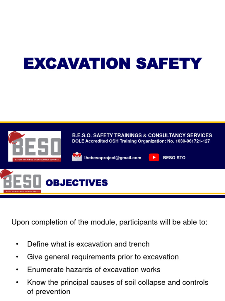TOPIC 10 - EXCAVATION SAFETY | PDF | Deep Foundation | Trench