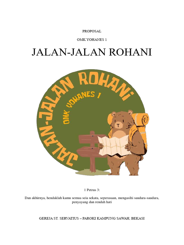 Proposal Jalan-Jalan Rohani-2 | PDF | Ilmu Sosial | Memasak, Makanan ...