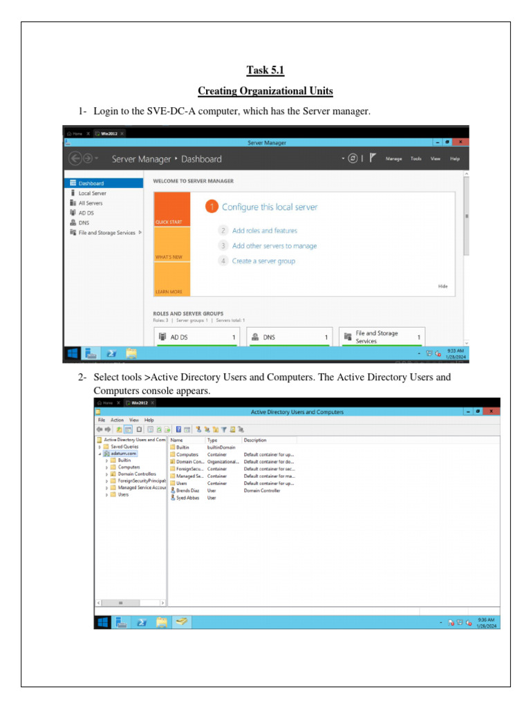 Windows Server 2012 | PDF | Group Policy | Active Directory