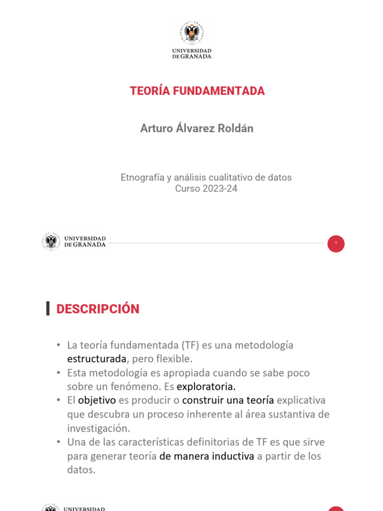 Teoria Fundamentada | PDF | Teoría | Metodología