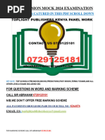 Kcse Phy Pp1 2024 | PDF | Motion (Physics) | Classical Mechanics