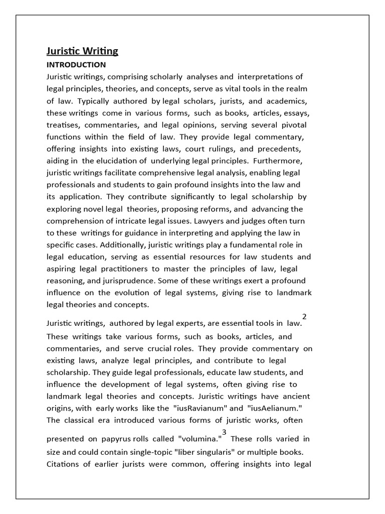 Juristic Writing | PDF | Precedent | International Law