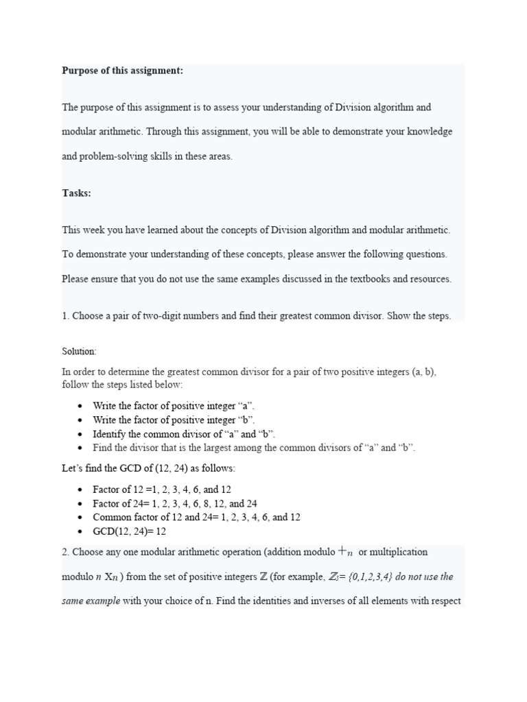 Assignment Week 8 | PDF | Discrete Mathematics | Number Theory