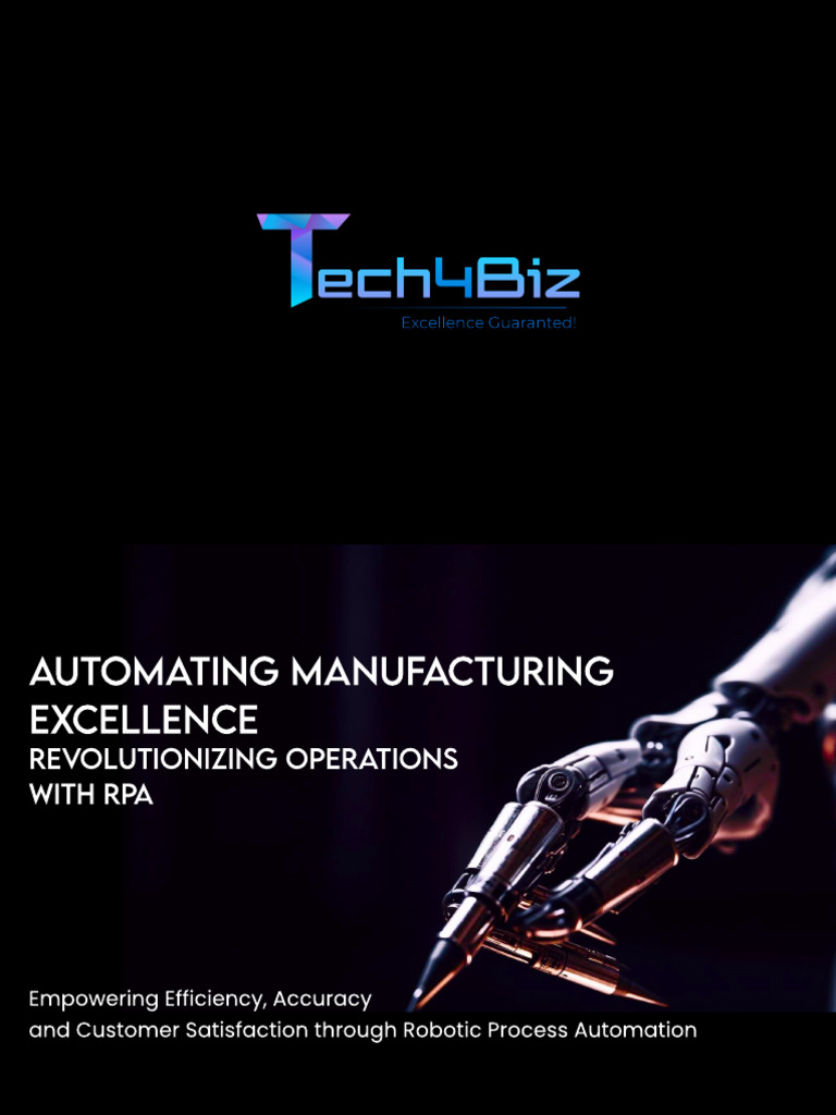 Automating Manufacturing Excellence | PDF | Automation | Computing