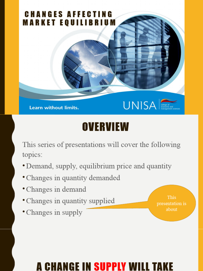 Changes in Supply | PDF | Supply (Economics) | Supply And Demand