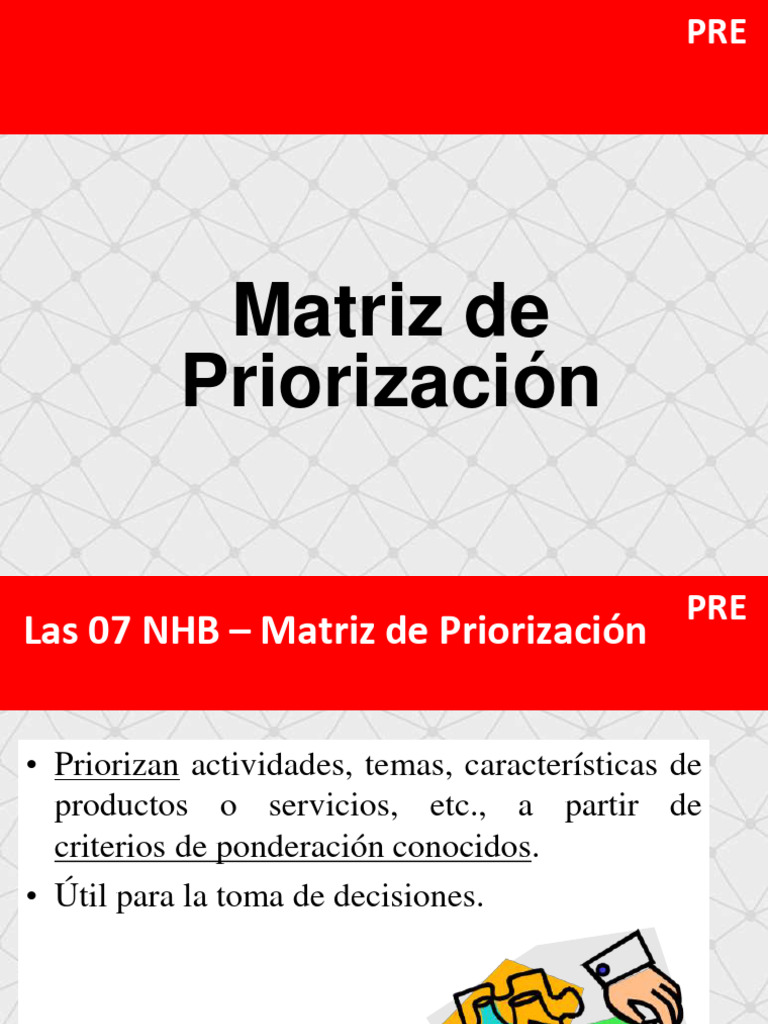 Ejemplo Del Matriz de Priorización | PDF