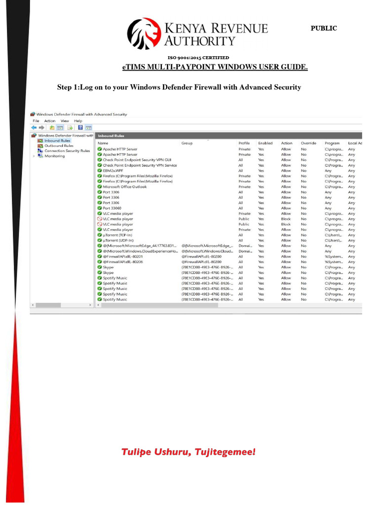 eTIMS-Multipaypoint-Windows-User-guide-final-2023 | Download Free PDF | Login | Microsoft Windows