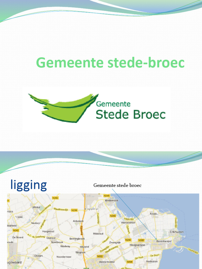 Gemeente Stede-Broec Presentatie | PDF