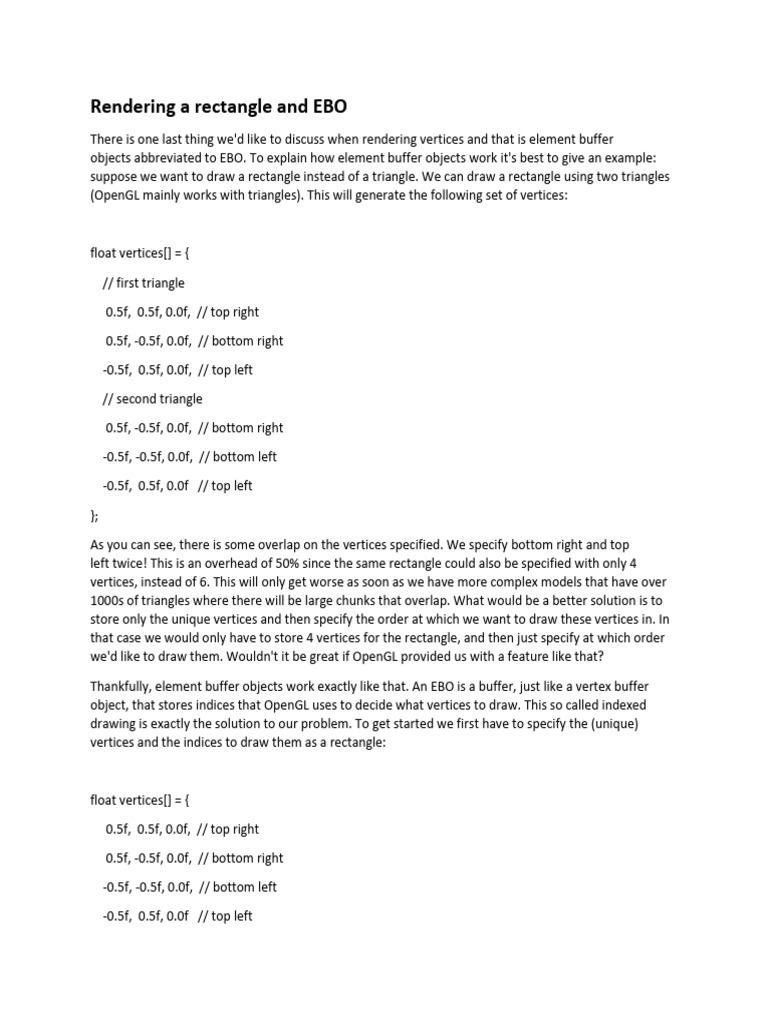 Lab Manual 3 Shader Programming Pdf Triangle Vertex Graph Theory