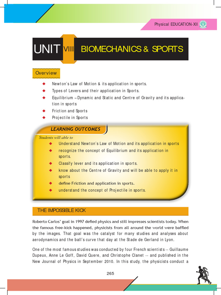 Biomechanics & Sports | PDF | Force | Friction