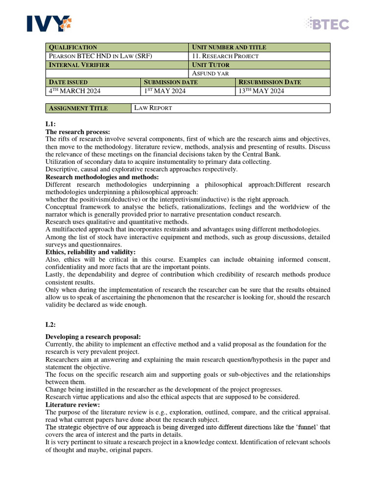 Research Project | PDF | Methodology | Sampling (Statistics)
