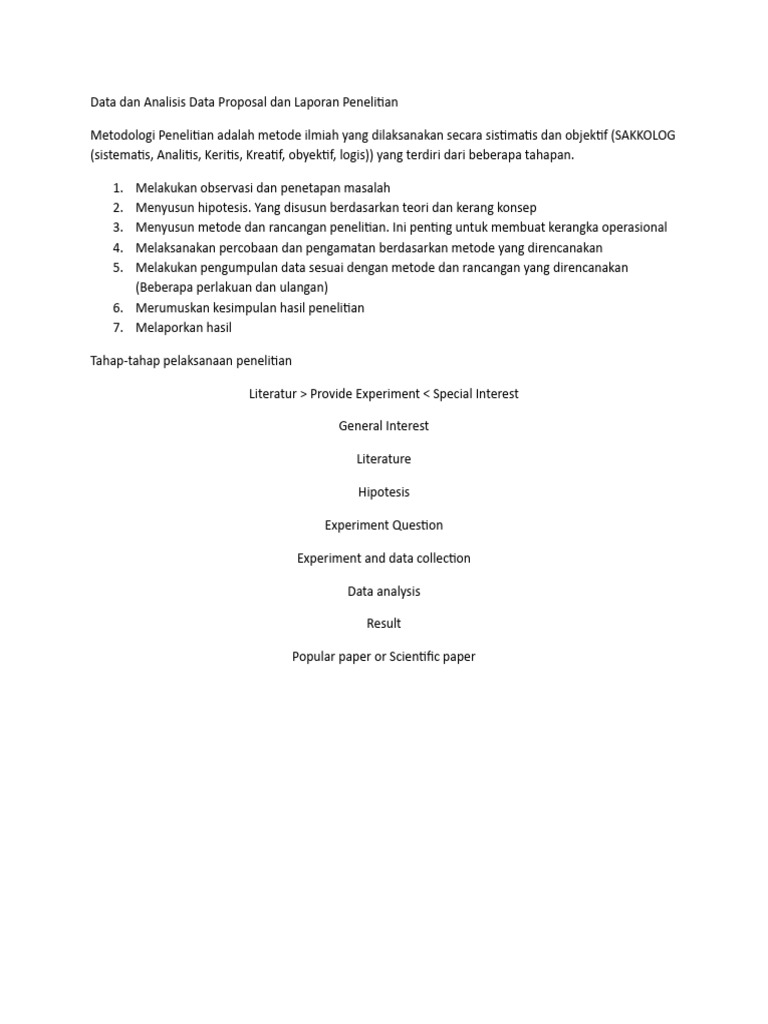 Data Dan Analisis Data Proposal Dan Laporan Penelitian | PDF | Seni | Komputer