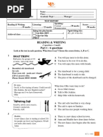 Key English Test - Reading and Writing Part 1-7 - Englishrevealed | PDF