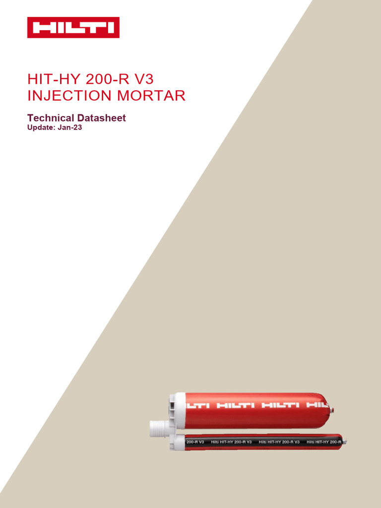 Catalogue - Hilti Hit-Hy200-Rv3 + Has-U 5.8 M24 | PDF | Screw ...