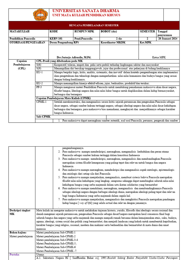 I.rps .Pendidikan - Pancasila-Obe, 24 | PDF