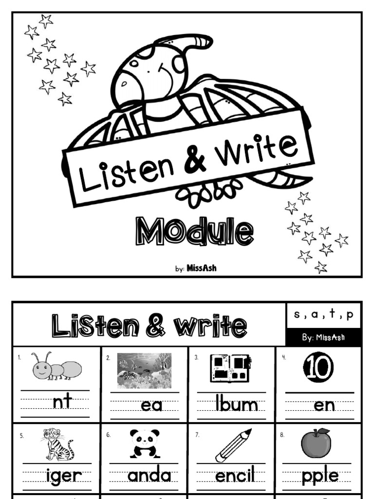 Listen & Write Module | PDF