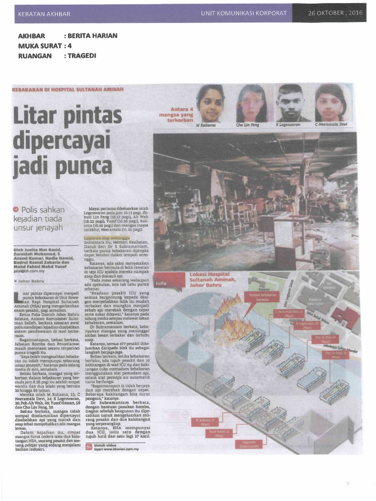 Keratan Akhbar 26.10 .2016 Siri 1 | PDF