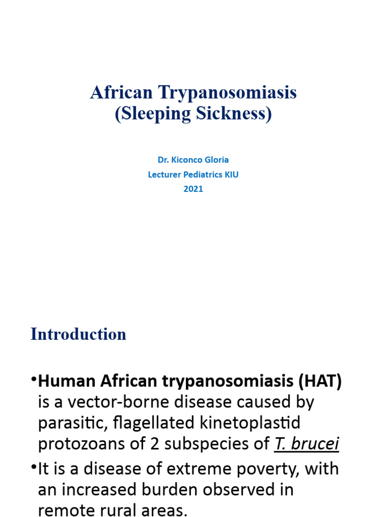 TRYPANOSOMIASIS Pediatric | PDF | Diseases And Disorders | Clinical Medicine