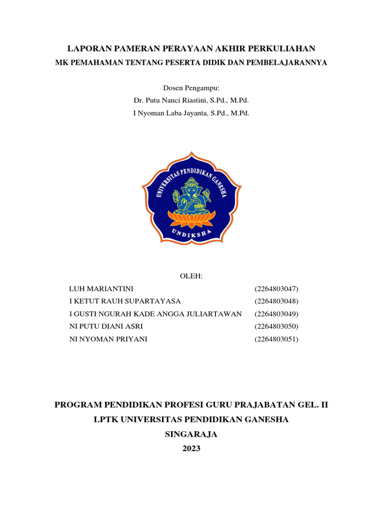 Pameran Akhir Perkuliahan PPG 2023 | PDF | Seni | Komputer